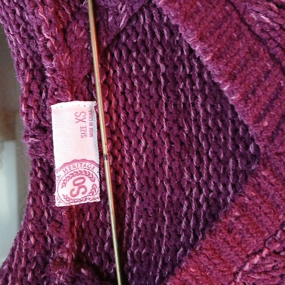 SO | Sweaters | So Womens Deep Purple Vneck Sweater Hoody | Poshmark